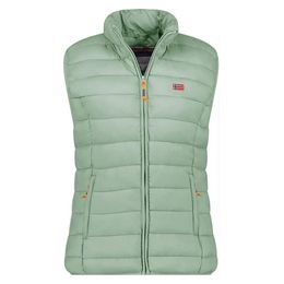 Geographical Norway Steppweste "Vatikolor" in Hellgr&uuml;n - 69% | Gr&ouml;&szlig;e L | Damenjacken