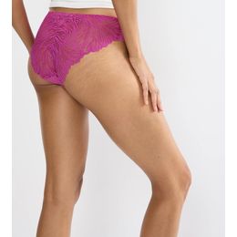 Slip Triumph "Pretty Micro Tai", Damen, Gr. XL, plum fusion, Microfaser, Obermaterial: 86% Polyamid, 14% Elasthan, k&ouml;rpernah, Unterhosen Slip, nahtlos