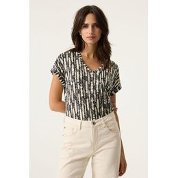 Garcia Shirt in Schwarz/ Wei&szlig; - 33% | Gr&ouml;&szlig;e L | Damen-tops