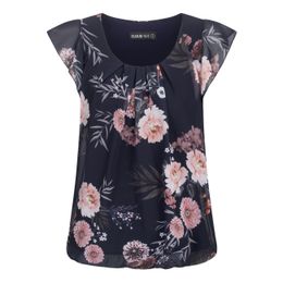 Klassische Bluse CLOUD 5IVE "CLOUD 5IVE Damen", Damen, Gr. S, navyblau, 50% Polyester, 45% Viskose, 5% Elasthan, Blusen