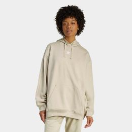 Kapuzensweatshirt adidas originals "ESS HOODIE", Damen, Gr. L, stone khaki, Obermaterial: 100% Baumwolle, angesetztes B&uuml;ndchen, Sweatshirts