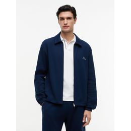 Sweatjacke Tommy Hilfiger "SUMMER TEXTUR", Herren, Gr. L, carbon navy, Sweatware, Obermaterial: 100% Baumwolle, unifarben, normal, Sweatjacken Sweatjacke