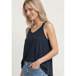 Tr&auml;gertop Street One, Damen, Gr. 34, shadowed navy, Stoff, 95% Viskose, 5% Elasthan, unifarben, normal normal, V-Ausschnitt, abgesteppt, Tops Tr&auml;gertop, Jersey