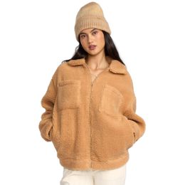 Fleecepullover Billabong "Resound Sherpa Shacket", Damen, Gr. M, dusty trails, Obermaterial: 100% Polyester., Sweatshirts Fleecepullover