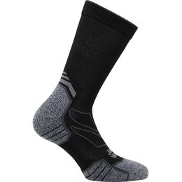 Jack Wolfskin Funktionssocken "Vojo" in Schwarz/ Grau - 33% | Gr&ouml;&szlig;e 44-46 | Damen-outdoor-ausruestung