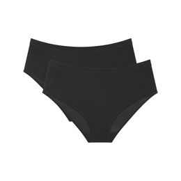 Midislip Triumph "Sense of Modal", Damen, Gr. XS, schwarz, Single Jersey, Obermaterial: 87% Modal, 13% Elasthan, k&ouml;rpernah, Unterhosen, mit h&ouml;herem Bund aus Modal, weich und kaum sichtbar