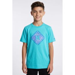 T-Shirt Hurley, M&auml;dchen, Gr. 164/170 (176), barracuda, Obermaterial: 60% Baumwolle, 40% Polyester, normal, Rundhals, Shirts T-Shirt, f&uuml;r Kinder, Kurzarmdesign, sportlicher Stil, mit Rundhalsausschnitt
