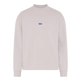 Sweatshirt Hugo "Nedro", Herren, Gr. XL, light, pastel lila535, Sweatware, Obermaterial: 100% Baumwolle, regular fit normal, Rundhals, B&uuml;ndchen, Sweatshirts Sweatshirt, Rundhalsausschnitt, Regular Fit, Logo-Patch