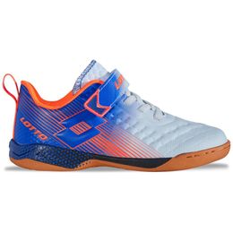 Hallenschuh Lotto, Kinder, Gr. 36, wei&szlig;, blau, Synthetik, mehrfarbig, Schuhe Hallenschuh, - f&uuml;r Hallensportarten wie Handball geeignet