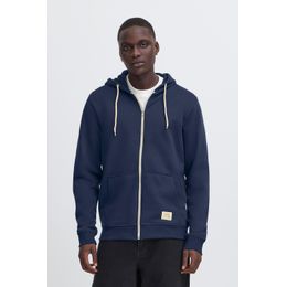 Kapuzensweatjacke Blend "BHNoah", Herren, Gr. L, navy solid, Sweatware, 60% Baumwolle, 40% Polyester, unifarben, regular fit normal, ohne Ausschnitt, Rippb&uuml;ndchen, Sweatjacken, Stilvolle Kapuzensweatjacke mit Taschen