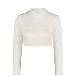 Dirndlbluse Nina von C. "Dirndlbluse langarm Elvira", Damen, Gr. 32, champagner, Obermaterial: 86% Polyamid PA. 14% Elasthan EL., Blusen Dirndlbluse