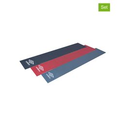 Umbro 3er-Set: Widerstandsb&auml;nder in Schwarz/ Rot/ Blau - (L)120 cm - 17% | Damen-outdoor-ausruestung