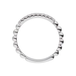 Silberring Jobo "Kugel Ring" Gr. 50, silber 925, Fingerringe, Damen, 50, Silber 925 (Sterlingsilber), Silberring, 925 Silber rhodiniert mit 20 Zirkonia
