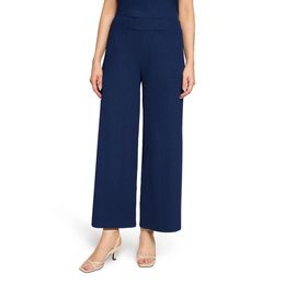 Culotte Betty Barclay "Damen mit Gummizug", Damen, Gr. 36, Normalgr&ouml;&szlig;en, ocean cavern, Obermaterial: 95% Polyester, 5% Elasthan, gerade 3/4-L&auml;nge, Hosen Culotte