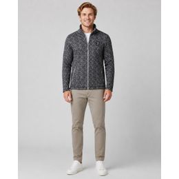 Fleecejacke LPO "Fleecejacke Aron", Herren, Gr. S, grau (asphalt), Fleece, 100% Polyester, regular fit h&uuml;ftbedeckend, Jacken Fleecejacke