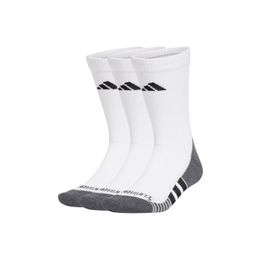 Kurzsocken adidas originals "Socken Performance Climacool Cushioned Crew 3er Pack", Herren, Gr. 37-39, wei&szlig;, Obermaterial: 56% Polyester PES. 40% Baumwolle CO. 3% Elasthan EL. 1% Polyamid PA., Socken