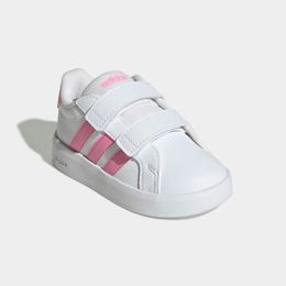 Sneaker adidas Sportswear "GRAND COURT 3.0 CF I", M&auml;dchen, Gr. 27, pink (cloud wei&szlig;, bliss pink, bliss pink), Synthetik, Textil, Schuhe Sneaker, f&uuml;r Kinder