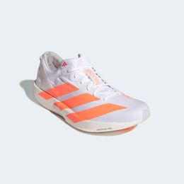 Laufschuh adidas Performance "ADIZERO ADIOS 9 M", Herren, Gr. 44, cloud wei&szlig;, lucid orange, lucid rot, Synthetik, Textil, Schuhe Laufschuh
