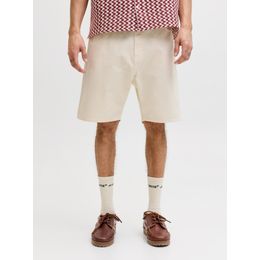 Jack & Jones Shorts JACK & JONES "JPSTTONY ORIGINAL 017 SHORTS MID SN", Herren, Gr. L, N-Gr, jet stream, Web, Obermaterial: 100% Baumwolle, unifarben, loose fit ca. Mitte Oberschenkel, Hosen Shorts, Baumwolle, locker geschnitten