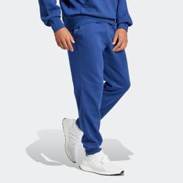 Sporthose adidas Sportswear "M FEELCOZY PANT", Herren, Gr. L, N-Gr, dunkelblau, wei&szlig;, normal, gr., Obermaterial: 70% Baumwolle, 30% Polyester, Hosen Sporthose