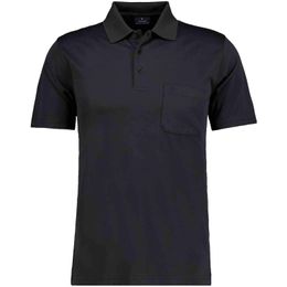 Poloshirt Ragman, Herren, Gr. M, schwarz, Piqu&eacute;, 61% Baumwolle, 39% Polyester, regular fit, ohne Ausschnitt, Shirts