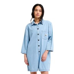 Playsuit Quiksilver "Saba", Damen, Gr. L, US-Gr&ouml;&szlig;en, blau (indigo light), Obermaterial: 100% Walkfrottier;, Overalls
