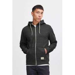 Kapuzensweatjacke Blend "BHNoah", Herren, Gr. L, charcoal, Sweatware, 60% Baumwolle, 40% Polyester, unifarben, regular fit normal, ohne Ausschnitt, Rippb&uuml;ndchen, Sweatjacken, Stilvolle Kapuzensweatjacke mit Taschen