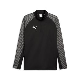 Sweatshirt Puma "TEAMLIGA26 TRAINING 14 ZIP TOP", Herren, Gr. L, Puma schwarz, Puma wei&szlig;, flat schwarz gray, Sweatware, Obermaterial: 100% Polyester, mehrfarbig, slim fit normal, Rundhals, angesetztes B&uuml;ndchen, Sweatshirts Sweatshirt, Slim fit Passform, atmungsaktives Material, mit Rei&szlig;verschluss