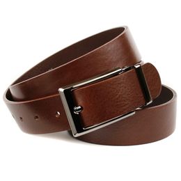 Lederg&uuml;rtel Anthoni Crown, Herren, Gr. 105, braun (dunkelbraun), Leder, unifarben, G&uuml;rtel Lederg&uuml;rtel, Volllederg&uuml;rtel in dunkelbraun