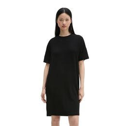 Marc O'Polo Jerseykleid MARC O'POLO "aus TENCEL&trade; Modal", Damen, Gr. L, Normalgr&ouml;&szlig;en, schwarz, Obermaterial: 100% Baumwolle, unifarben, oversize knielang, normaler Saum, Kleider Jerseykleid