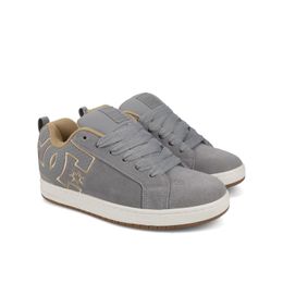 Sneaker DC Shoes "Court Graffik", Herren, Gr. 7,5(40), wei&szlig; (grau, tan, sanftes wei&szlig;), Obermaterial:57.05% Leder, 28.2% Synthetikmaterial, 13.87% Microfaser, 0.88% Textil;, Schuhe Sneaker