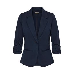 Blusenblazer Fransa "Blazer FRZABLAZER", Damen, Gr. M, blau ((noos) schwarz peacoat), Obermaterial: 74% Polyester PES. 22% Viskose CV. 4% Elasthan EL., Blazer Blusenblazer