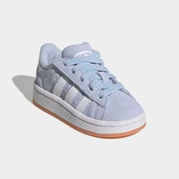 Sneaker adidas originals "CAMPUS 00S COMFORT CLOSURE ELASTIC LACES KIDS", Kinder, Gr. 23, crystal sky, ftwr wei&szlig;, gum 2, Leder, Synthetik, Schuhe Sneaker, f&uuml;r Babys und Kleinkinder aus Leder und Wildleder, mit Gummisohle