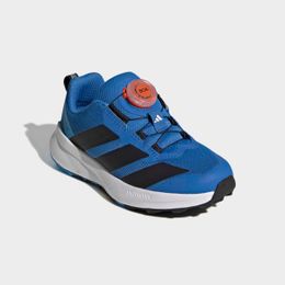 Trailrunningschuh adidas terrex "TERREX AGRAVIC BOA K", M&auml;dchen, Gr. 37, semi impact orange, ray blau, core schwarz, Synthetik, Textil, Schuhe, f&uuml;r Kinder & Jugendliche, mit BOA-Drehverschluss