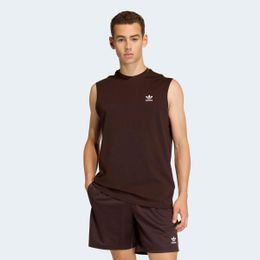 Tanktop adidas originals "TREFOIL ESS TEE", Herren, Gr. L, aurora coffee, Obermaterial: 100% Baumwolle, normal, Rundhals, Tops Tanktop