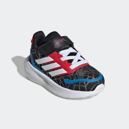 Sneaker adidas Sportswear "RUNFALCON SPIDER-MAN EL I", M&auml;dchen, Gr. 23, bunt (core schwarz, ftwr wei&szlig;, pure ruby), Synthetik, Textil, Schuhe Sneaker, f&uuml;r Kinder
