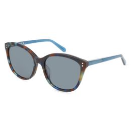 Fossil 207354 | Damen-Sonnenbrille | Fassung: Vollrand, Cat Eye, Acetat, Havanna | Glasfarbe: Grau