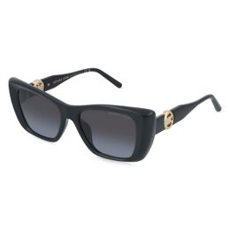 Michael Kors MK2270U TOKYO | Damen-Sonnenbrille | Fassung: Vollrand, Quadratisch, Kunststoff, Schwarz | Glasfarbe: Grau Verlaufend