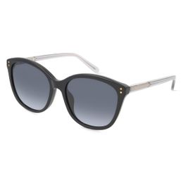 Fossil 207354 | Damen-Sonnenbrille | Fassung: Vollrand, Cat Eye, Acetat, Schwarz | Glasfarbe: Grau Verlaufend