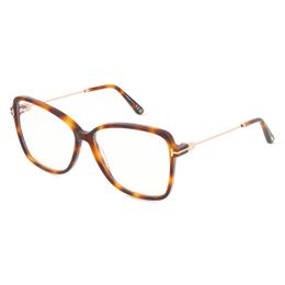 Tom Ford FT5953-B Brille Unisex | Fassung: Vollrand, Butterfly, Havanna Hell