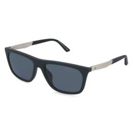 Emporio Armani EA4272U | Herren-Sonnenbrille | Fassung: Vollrand, Quadratisch, Kunststoff, Schwarz Matt | Glasfarbe: Grau Verlaufend