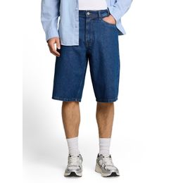 Jeansshorts Tom Tailor Denim, Herren, Gr. L, N-Gr, clean schwarz stone blau denim, Denim/Jeans, Obermaterial: 100% Baumwolle. Futter: 100% Baumwolle, Jeans Jeansshorts