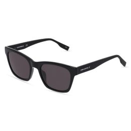 Converse CV530S MALDEN | Damen-Sonnenbrille | Fassung: Vollrand, Quadratisch, Kunststoff, Schwarz Gl&auml;nzend | Glasfarbe: Grau