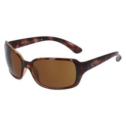 Ray-Ban RB4068 | Damen-Sonnenbrille | Fassung: Vollrand, Quadratisch, Kunststoff, Havanna | Glasfarbe: Braun