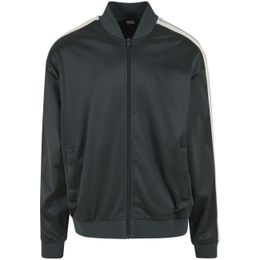 Allwetterjacke Urban Classics "Urban Classics Tennis Core Jacket", Herren, Gr. 3XL, bottlegr&uuml;n, 100% Polyester, mehrfarbig, normal, V-Ausschnitt, Jacken
