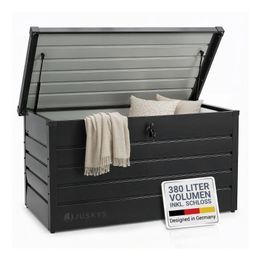 Juskys Metall Aufbewahrungsbox Limani 380 Liter - Box wasserdicht, abschlie&szlig;bar - Anthrazit