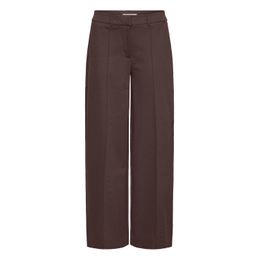 Stoffhose Ichi "Casual IHKATE", Damen, Gr. L, N-Gr, braun (chocolate torte), Obermaterial: 74% Polyester PES. 22% Viskose CV. 4% Elasthan EL., Hosen Stoffhose