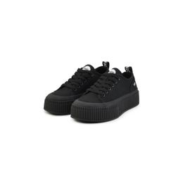 Trainingsschuh Buffalo "Buffalo MADISON", Damen, Gr. 36, schwarz, Baumwolle, unifarben, Schuhe
