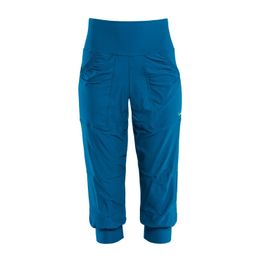 Sporthose WINSHAPE "Functional Comfort &frac34; Leisure Trousers LEI201C", Damen, Gr. L, Normalgr&ouml;&szlig;en, gr&uuml;n (teal gr&uuml;n), 85% Polyester, 15% Elasthan, Hosen Sporthose, High Waist