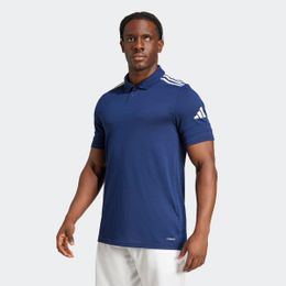 Poloshirt adidas Performance "SQ25 C POLO", Herren, Gr. L, blau (team navy blau 2, wei&szlig;), Obermaterial: 65% Polyester, 35% Baumwolle, Shirts